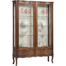 Vitrine Home Affaire "PUCCINI 563" Schränke braun (nussfarben) Vitrinen Höhe 170 cm