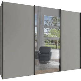 Schwebetürenschrank Wiemann "Monaco" Schränke Gr. B/H/T: 295,2 cm x 236 cm x 67 cm, 3 St., braun (bianco, eiche, nachbildung) hochwertige Beschläge