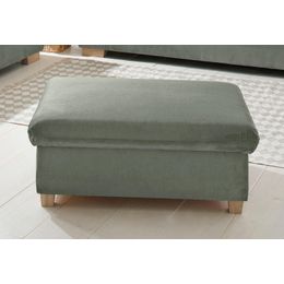 Hocker Home Affaire "Bergamo" Gr. B/H/T: 110 cm x 44 cm x 81 cm, Chenille, grün Home Affaire mit Stauraum