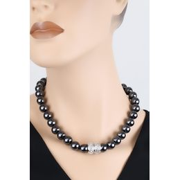 Kette mit Anhänger Collezione Alessandro "Karlsruhe" Gr. one size, Metall, schwarz (hematitefarbig) Damen Halsketten Ketten mit Anhänger Platinlegierung