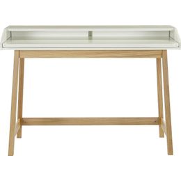 Schreibtisch WOODMAN "St. James" Tische Gr. B/H/T: 115 cm x 84 cm x 47 cm, weiß (weiß, eiche, weiß) Schreibtische Home Office Schreibtisch, Laptoptisch