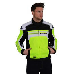 Nerf Motorradjacke NERVE "X 66" Jacken Gr. L, gelb (neongelb-weiß) Men