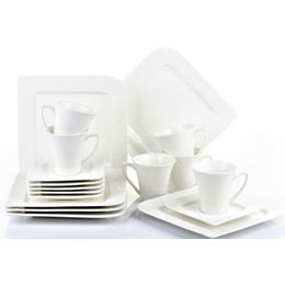 Kaffeeservice Retsch Arzberg "Geschirr-Set, Service Fantastic" Geschirr-Sets Gr. 18 tlg., beige (naturweiß) Geschirr-Sets für 6 Personen 18 Teile,