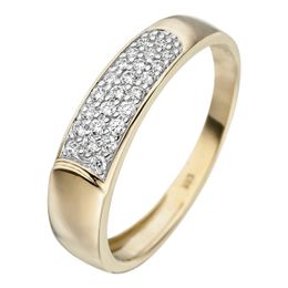 Goldring Jobo Fingerringe Gr. 50, Gelbgold 333, goldfarben (gelbgold 333) Damen 333 Gold mit Zirkonia