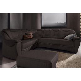Sit & More Ecksofa SIT & MORE "Benson L-Form", schwarz, B:265cm H:94cm T:215cm, NaturLeder;Luxus-Microfaser;Luxus-Kunstleder;Primabelle-Microfaser, Sofas, Ecksofa, wahlweise mit Bettfunktion
