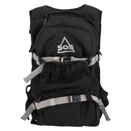 Sportrucksack SOS "Lenzerheide", schwarz, Rucksäcke, Damen, B: 13cm, Kunstfaser, unifarben, mit bequemer Polsterung, B:13cm