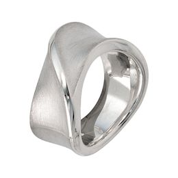 Silberring Jobo Fingerringe Gr. 50, Silber 925 (Sterlingsilber), silberfarben (silber 925) Damen breit 925 Silber