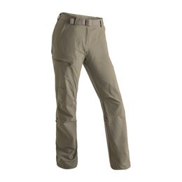 Funktionshose Maier Sports "Lulaka" Gr. 36, Normalgrößen, beige (dunkelbeige) Damen Hosen Funktionshosen Wanderhose, atmungsaktive Outdoor-Hose mit Roll up Funktion