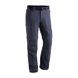 Funktionshose Maier Sports "Tajo 2" Gr. 98, Langgrößen, blau (dunkelblau) Herren Hosen Wanderhose, zipp-off Outdoor-Hose, 4 Taschen, Regular Fit