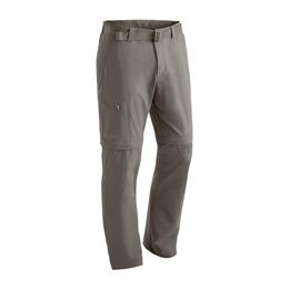 Funktionshose Maier Sports "Tajo" Gr. 48, Normalgrößen, braun (schlamm) Herren Hosen Wanderhose, zipp-off Outdoor-Hose, 4 Taschen, Regular Fit