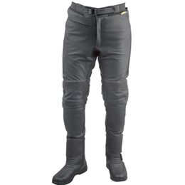 Motorradhose Roleff "Racewear" Gr. 42, schwarz, Hosen, 42, N-Gr, Obermaterial: 100% Rindnappaleder. Innenfutter: 100% Polyester, wind- und wasserdicht