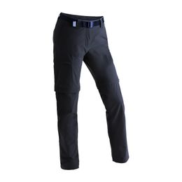 Funktionshose Maier Sports "Inara slim zip" Gr. 42, Normalgrößen, blau (dunkelblau) Damen Hosen Funktionshosen Wanderhose, zipp-off Outdoor-Hose, 4 Taschen, Slim Fit