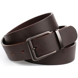 Ledergürtel Anthoni Crown Gr. 100, braun Damen Gürtel Ledergürtel 3,5 cm breiter Casual-Vollledergürtel