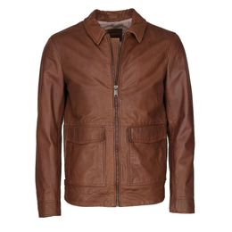 Lederjacke Mustang "31022130", Herren, Gr. M, rot (oxifire), Obermaterial: 100% Lammleder. Innenfutter: 100% Polyester. &Auml;rmelfutter: 100% Polyester, Jacken