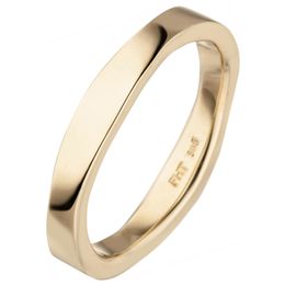 Fingerring Jobo Fingerringe Gr. 52, Gelbgold 585, gelb (gelbgold 585) Damen 585 Gold