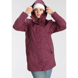 3-in-1-Funktionsmantel Maier Sports "Doppelmantel Damen", Damen, Gr. 42, rot (cherry wine), Obermaterial: 100% Polyester. Futter: 100% Polyester. Wattierung: 100% Polyester. Futter 2: 100% Polyamid, sportlich, hoch geschlossener Ausschnitt, Mäntel, bis Größe 58 erhältlich