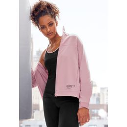 Sweatjacke Vivance ACTIVE "-Sportjacke" Gr. XS (32/34), rosa (alt rosa) Damen Sweatjacken mit seitlichen Taschen