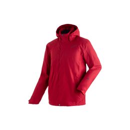 Funktionsjacke Maier Sports "Metor Therm M" Gr. 52, rot (rubinrot), Herren, 100% Polyester, Jacken, Wattiert, wasserdicht, atmungsaktiv, mit Packaway