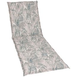 Liegenauflage GO-DE Polsterauflagen Gr. B/H/T: 60 cm x 6 cm x 190 cm, Floral, beige 190x60 cm