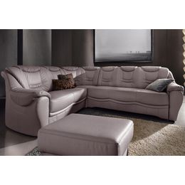 Sit & More Ecksofa SIT & MORE "Benson L-Form", grau (elefant), B:265cm H:94cm T:215cm, NaturLeder;Luxus-Microfaser;Luxus-Kunstleder;Primabelle-Microfaser, Sofas, Ecksofa, wahlweise mit Bettfunktion