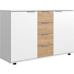 Kombikommode wimex "Gibraltar" Sideboards Gr. B/H/T: 130 cm x 83 cm x 41 cm, 4, weiß (weiß, artisan, eiche, nachbildung) in 2 Breiten