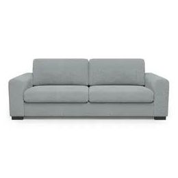 3-Sitzer Home Affaire "Laffrey" Sofas Gr. B/H/T: 224 cm x 82 cm x 98 cm, Struktur, grau (light grey) große Vielfalt an Kombinationen, auch in Lederoptik erhältlich