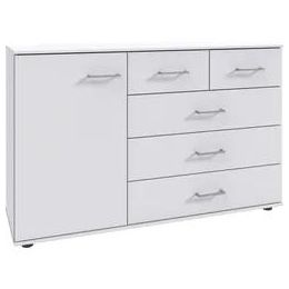 Kombikommode wimex "Kreta" Sideboards Gr. B/H/T: 130cm x 83cm x 41cm, 5 St., weiß 1-türig mit 5 Schubladen, 130cm breit