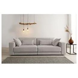 3-Sitzer OTTO products "Grenette" Sofas Gr. B/H/T: 244cm x 77cm x 102cm, Baumwollmix, grau (hellgrau) Modulsofa, im Baumwoll-Leinenmix oder aus recycelten Stoffen