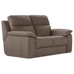 2-Sitzer NICOLETTI HOME Sofas Gr. B/H/T: 168cm x 99cm x 94cm, Luxus-Microfaser Wildlederoptik, ohne Relaxfunktion, braun (caribou) Breite 168 cm, wahlweise mit oder ohne elektrische Relaxfunktion