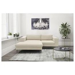 Ecksofa DOMO collection "Modica L-Form" Sofas Gr. B/H/T: 244cm x 83cm x 173cm, Cord, Recamiere links, beige (creme) moderne Optik mit großzügiger RecamiÃ ̈re, auch in Cord