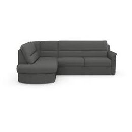 Sit & More Ecksofa SIT & MORE "Panini L-Form" Sofas Gr. B/H/T: 243cm x 87cm x 155cm, Luxus-Microfaser Paris, Ottomane links, ohne Vorziehsitz-ohne Bettkasten, grau wahlweise mit Vorziehsitz und Bettkasten