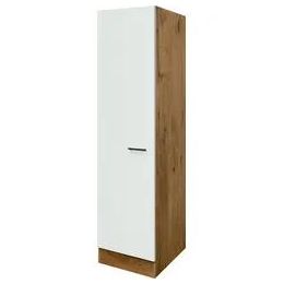 Seitenschrank Flex-Well "Vintea" Schränke Gr. B/H/T: 50cm x 200cm x 57,1cm,, beige (magnolia matt / lancelot oak) Hochschrank (B x H T) 50 200 57 cm, für viel Stauraum