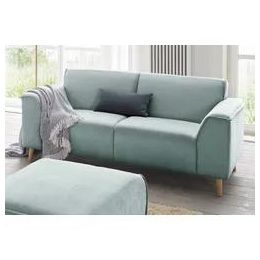 2-Sitzer Andas "Janek" Sofas Gr. B/H/T: 178cm x 81cm x 90cm, Struktur weich, ohne Funktion, grün (mint) mit Federkern und Keder in scandinavischem Design