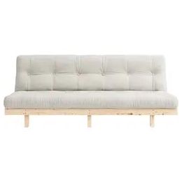 Schlafsofa KARUP DESIGN "Lean" Sofas Gr. B/H/T: 190cm x 73cm x 99cm, Baumwollmix, beige (natur) mit Bettfunktion und Futonmatratze