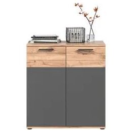 Sideboard Inosign "Riga" Sideboards Gr. B/H/T: 80cm x 87cm x 40cm, braun (nox oak nb/basalt grau nb) Breite 80 cm