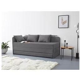 Polsterliege Maintal "Diana", grau (anthrazit), B:84cm, Komplettbetten, mit Stauraum