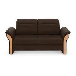 3-Sitzer Home Affaire "Dangast" Sofas Gr. B/H/T: 200cm x 92cm x 102cm, Luxus-Microfaser in Lederoptik, ohne Relaxfunktion, braun (dunkelbraun) Kopfteilverstellung, wahlweise auch mit motorischer Relaxfunktion