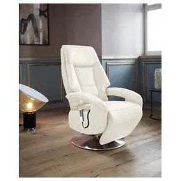 Sit & More TV-Sessel SIT & MORE "Enjoy" Sessel Gr. NaturLEDER, 2-motorig-mit Aufstehhilfe, Aufstehhilfe, B/H/T: 74cm x 113cm x 77cm, beige (creme) Fernsehsessel Sessel in Größe L, wahlweise mit Motor und Aufstehhilfe