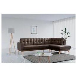 Sit & More Ecksofa SIT & MORE "Lavida L-Form", grau (anthrazit), B:298cm H:90cm T:198cm, 100% PES, Sofas, wahlweise mit Kippfunktion und Bettkasten