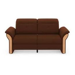 3-Sitzer Home Affaire "Dangast" Sofas Gr. B/H/T: 200cm x 92cm x 102cm, Struktur, mit motorischer Relaxfunktion beidseitig, rosegold (kupfer) Kopfteilverstellung, wahlweise auch mit motorischer Relaxfunktion