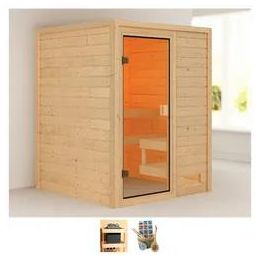 Welltime Sauna "Sandy" Saunen ohne Ofen Gr. ohne Ofen, beige (naturbelassen)