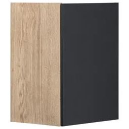 Hängeschrank Optifit "Roth" Schränke Gr. B/H/T: 40cm x 57,6cm x 34,6cm, Komplettausführung, schwarz (anthrazit/wildeichefarben) Breite 40 cm