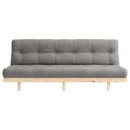 Schlafsofa KARUP DESIGN "Lean" Sofas Gr. B/H/T: 190cm x 73cm x 99cm, Baumwollmix, grau mit Bettfunktion und Futonmatratze