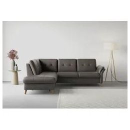 Sit & More Ecksofa SIT & MORE "Göteborg" Sofas Gr. B/H/T: 250cm x 90cm x 226cm, Luxus-Microfaser, Ottomane links, ohne Bettfunktion-ohne Bettkasten, braun Sitztiefenverstellung und Federkern, wahlweise mit Bettfunktion