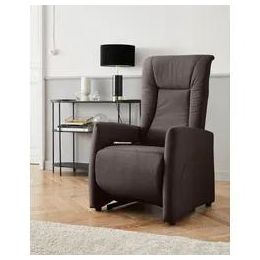 Sit & More TV-Sessel SIT & MORE "Melissa" Sessel Gr. Soft clean, elektrisch verstellbar, mit 2 Motoren, mit kabelgebundener Fernbedienung und Akku, B: 71 cm, braun (espresso) wahlweise elektrisch oder manuell verstellbar, optional Aufstehhilfe