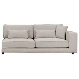 Ecksofa OTTO products "Grenette" Sofas Gr. B/H/T: 204cm x 77cm x 100cm, Struktur (recyceltes Polyester), Armlehne rechts, Armlehne rechts, beige frei oder als Teil des Modulsofas, Baumwollmix recycelte Stoffe