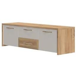 TV-Board Home Affaire "Gala" Sideboards Gr. B/H/T: 161cm x 48cm x 46cm, Breite 161, 2 St., beige (beige/pacific walnuss decor) UV lackiert, kratzfest, hochglänzend