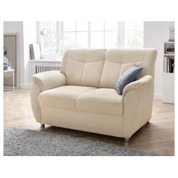 Sit & More 2-Sitzer SIT & MORE "Sonoma" Sofas Gr. B/H/T: 140cm x 91cm x 90cm, Luxus-Microfaser, beige (creme) mit Federkern