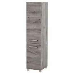 Midischrank Welltime "Windau" Schränke Gr. B/H/T: 30 cm x 130 cm x 35 cm, 2 St., braun (eiche ribbeck) Bad-Midischrank 30 cm breit