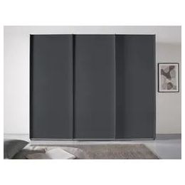 Schwebetürenschrank Rauch "Kleiderschrank Schrank Garderobe TOPSELLER OTELI inkl. Inneneinteilung" Schränke Gr. B/H/T: 271 cm x 229 cm x 62 cm, grau (graumetallic) mit 3 Innenschubladen sowie zusätzlichen Einlegeböden MADE IN GERMANY